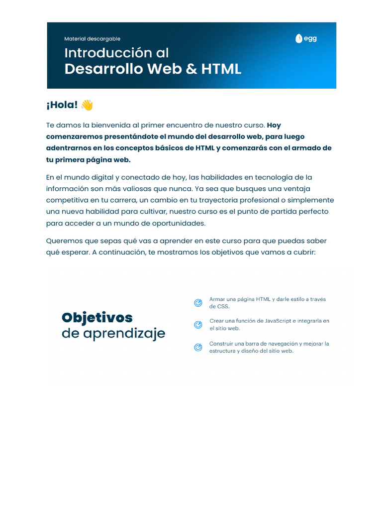 Introducción Al Desarrollo Web & HTML | PDF | HTML | Red mundial