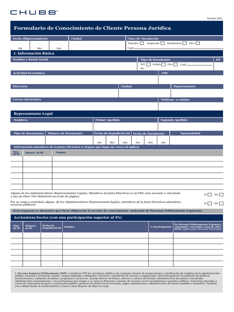 Conocimiento de Cliente: Personas Expuestas Políticamente | PDF | Póliza de seguros | Seguro