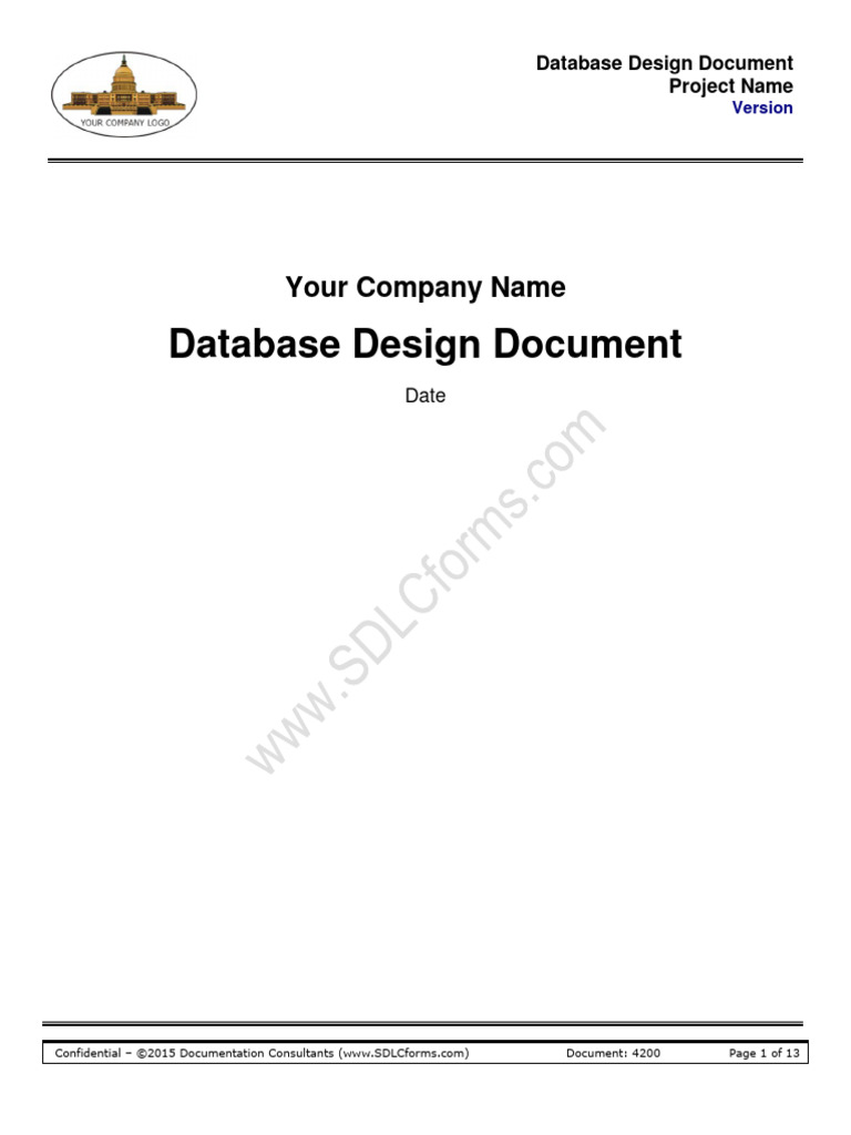 Database Design Document Pdf Databases Database Design