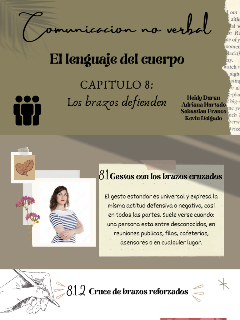Capitulo 8 Los Brazos Defienden | PDF | Comunicación no verbal | Comunicación
