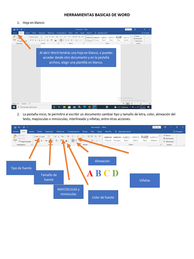 Herramientas Basicas de Word - Violeta | PDF