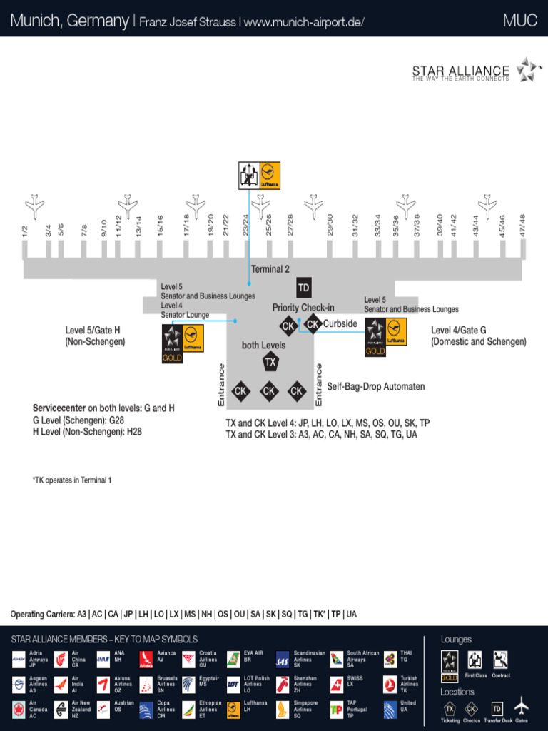 MUC Map | PDF | Transport Companies | Civil Aviation