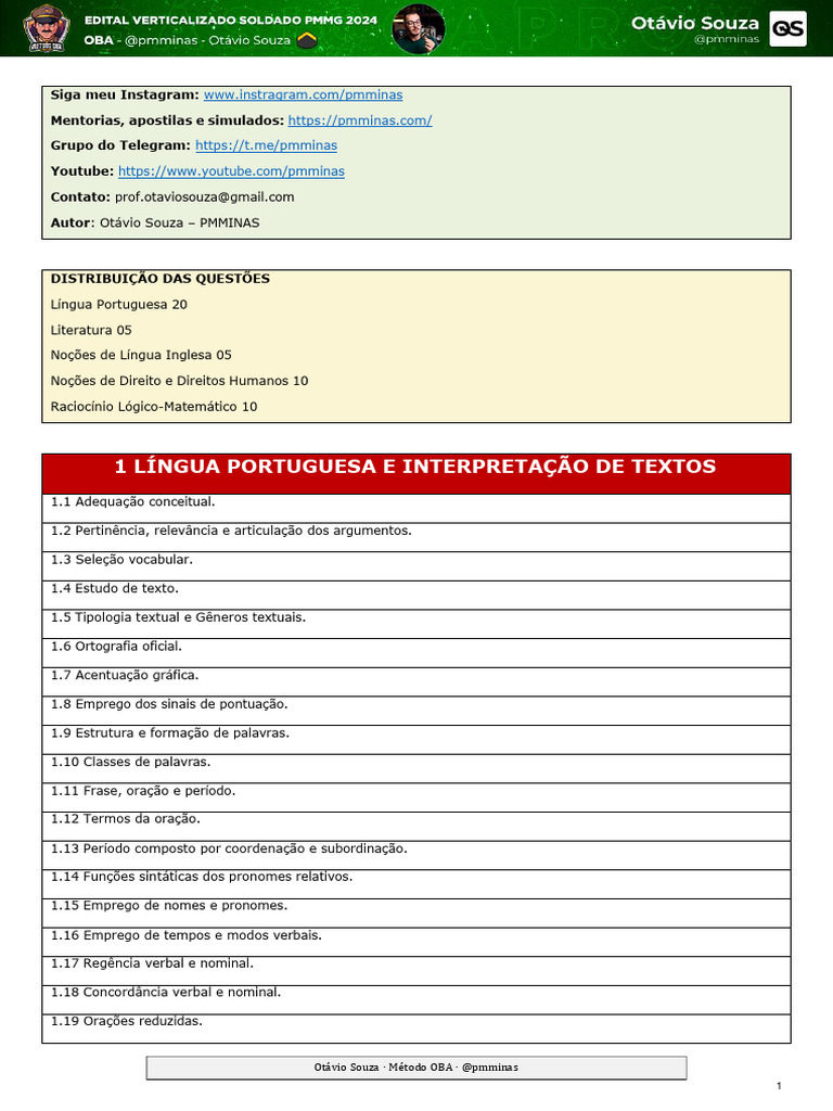 Edital Verticalizado CFSD SOLDADO PMMG 2024 | PDF | Pronome | Lógica Edital Verticalizado CFSD SOLDADO PMMG 2024 | PDF | Pronome | Lógica