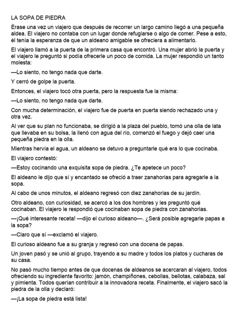 Cuentos Para Reflexionar Pdf Alimentos