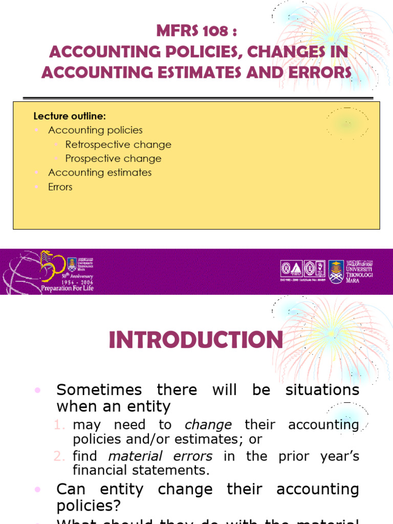 MFRS 108: Accounting Changes Guide | PDF | Accounting | Equity (Finance)