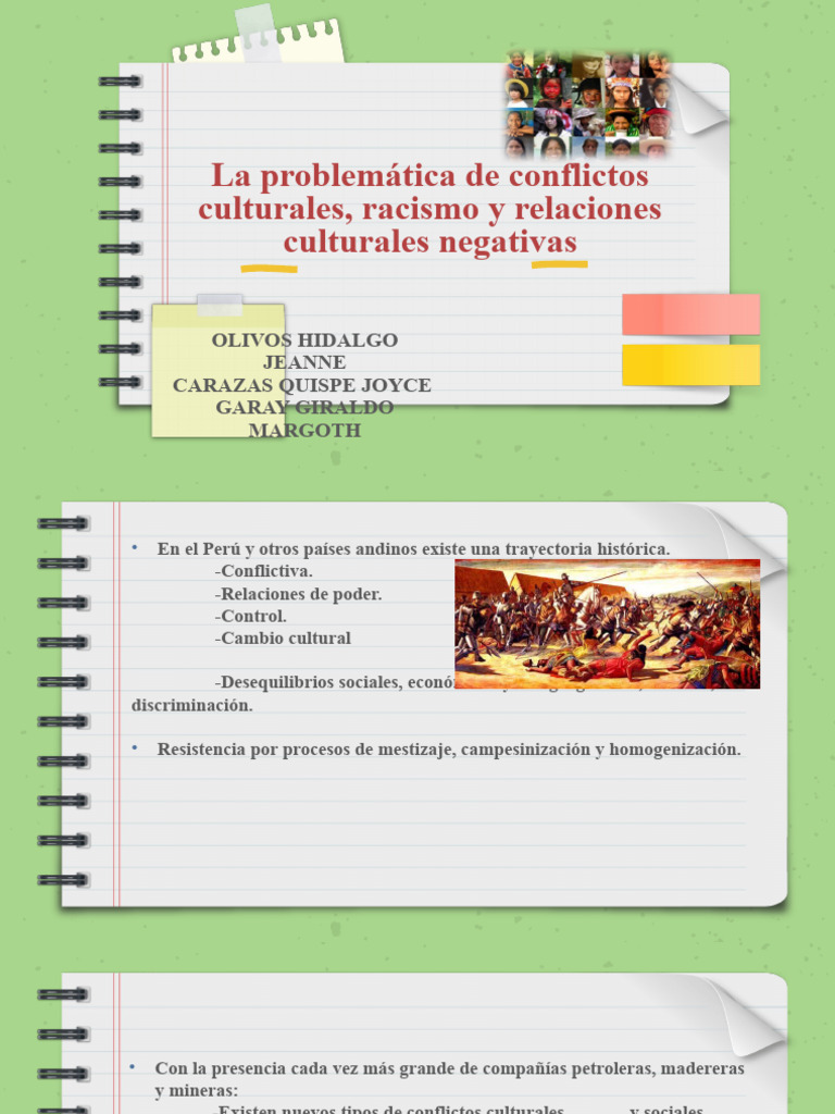 Problemática de Conflictos Culturales, Racismo y Relaciones Culturales ...