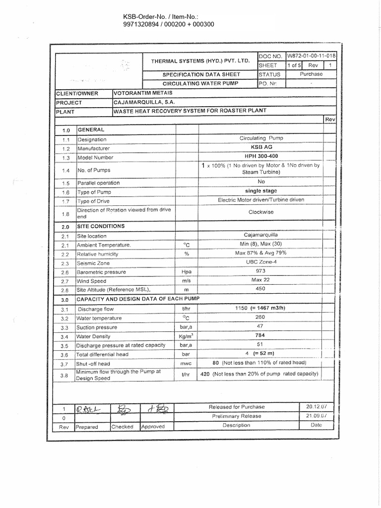 Data sheet-PUMP | PDF
