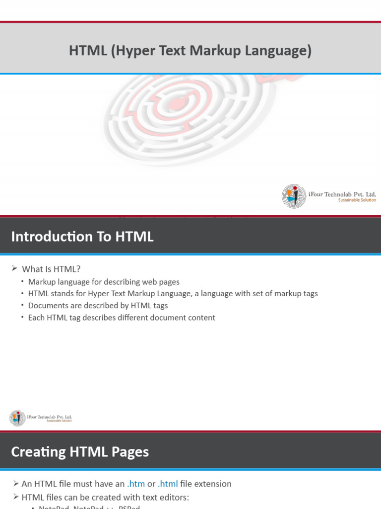 An Introduction to HTML.9279070.Powerpoint | PDF | Html | Html Element