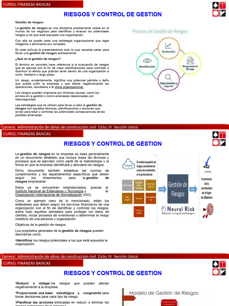 18 Riesgos y Control de Gestion | PDF | Business | Riesgo