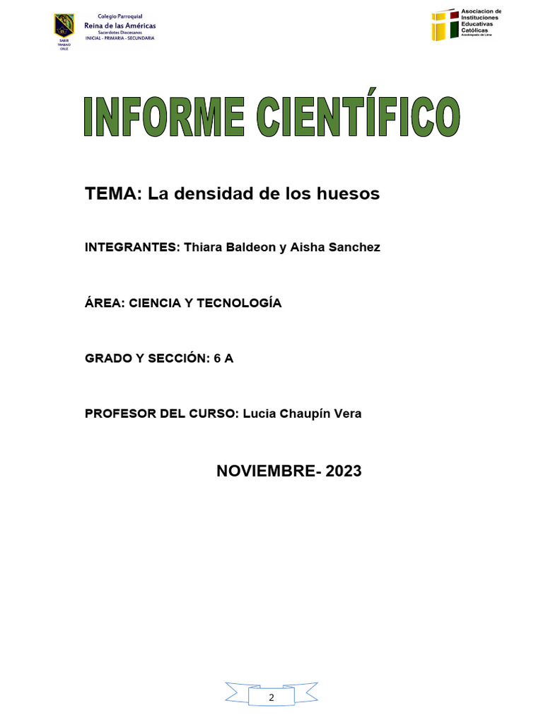 Formato Informe Cientifico 2022 | PDF | Ácido acético | Vinagre