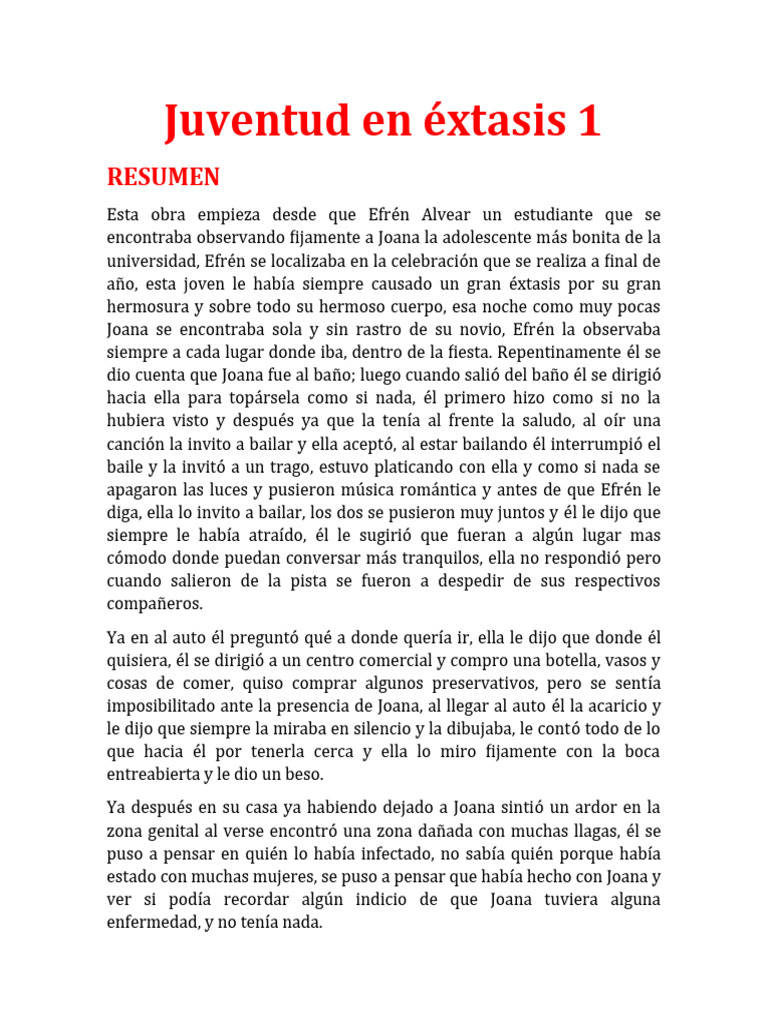 Amor y Consecuencias en Juventud | PDF | Infección transmitida sexualmente | Sexualidad