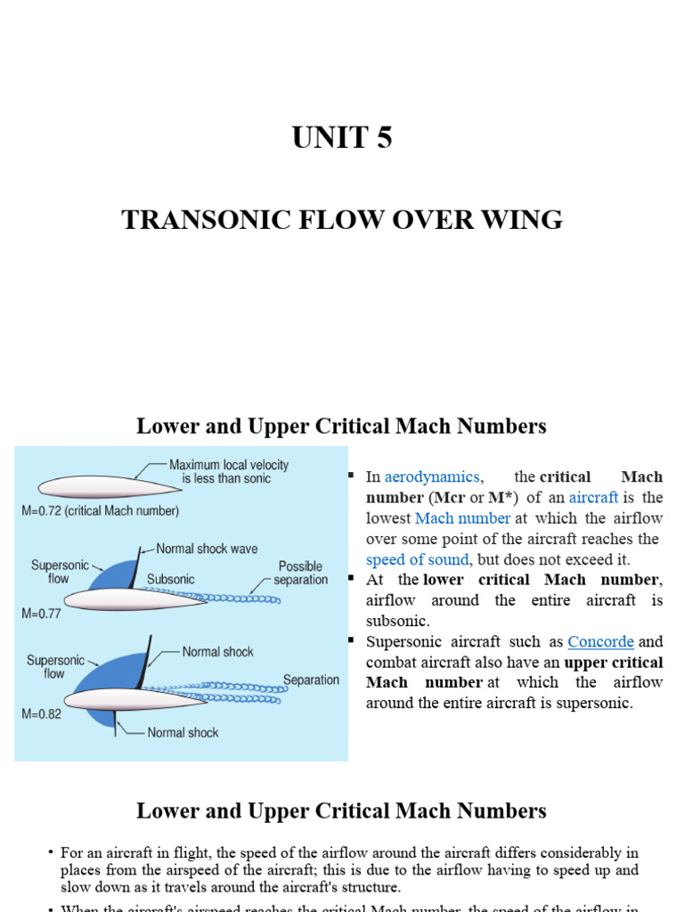 Unit 5 Ad2 | PDF | Airfoil | Mach Number