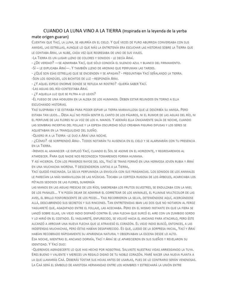 Cuando La Luna Vino A La Tierra | PDF | Cielo