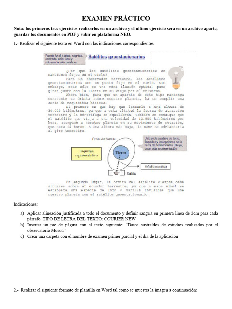 Examen Practico 1er Parcial | PDF