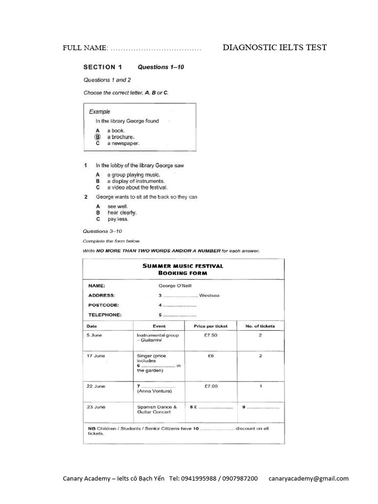 Bach Yen Ielts Tests | Download Free PDF | International English ...