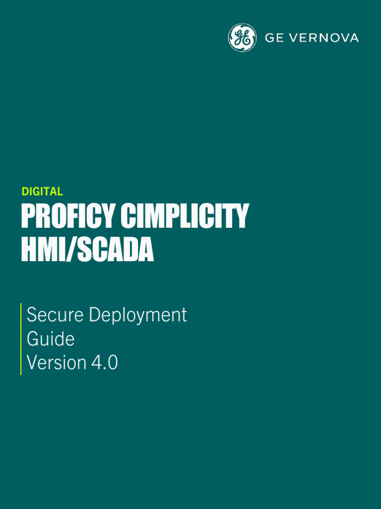 CIMPLICITY Secure Deployment Guide 24 08 | PDF | Port (Computer Networking) | Antivirus Software
