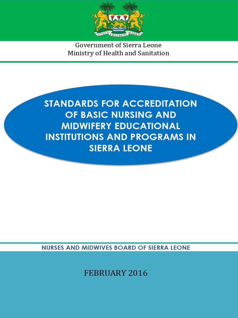 Standards For Accreditation of Basic Nursing and Midwifery Educational ...