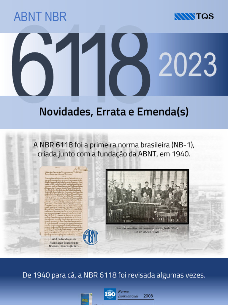 NBR 6118 - 2023_notas e erratas | PDF | Estresse (Mecânica) | Concreto ...