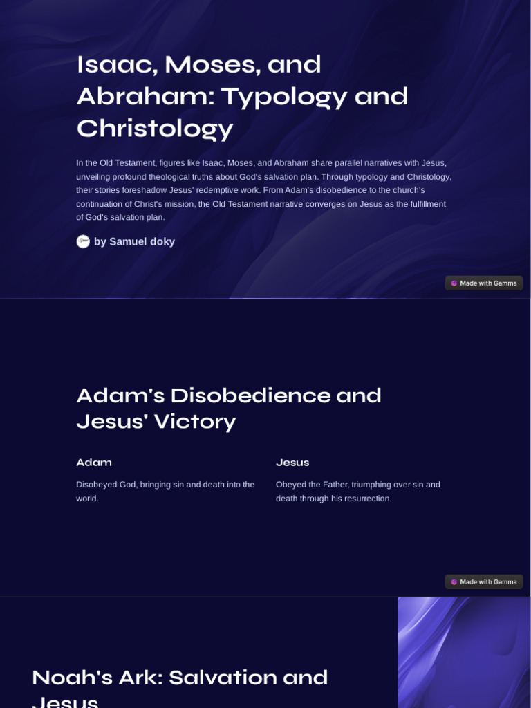 Isaac Moses and Abraham Typology and Christology | PDF