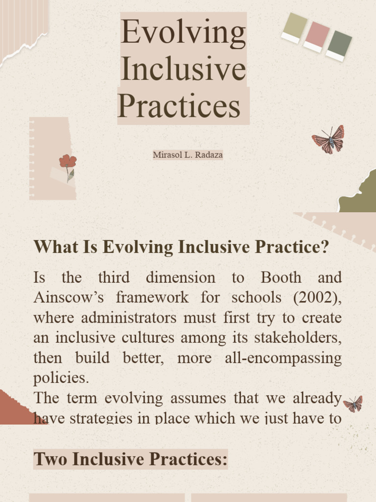 Prof Ed6 Evolving Inclusive Practices Part3 Mira Group3 | PDF | Differentiated Instruction ...