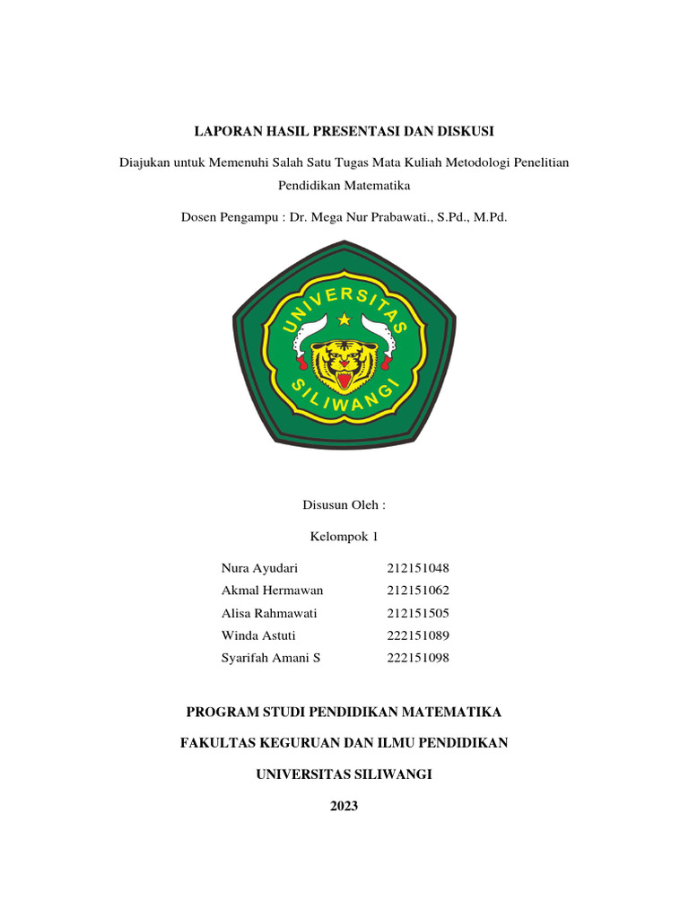 Diskusi Masalah Penelitian | PDF