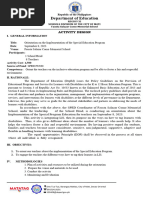 SNED Accomplishment Report 2024 | PDF | Inclusion (Education) | Special ...