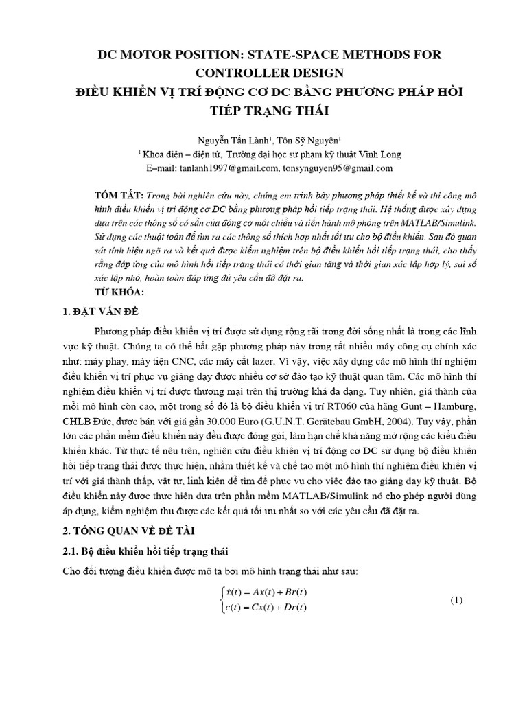 Dc Motor Position Pdf
