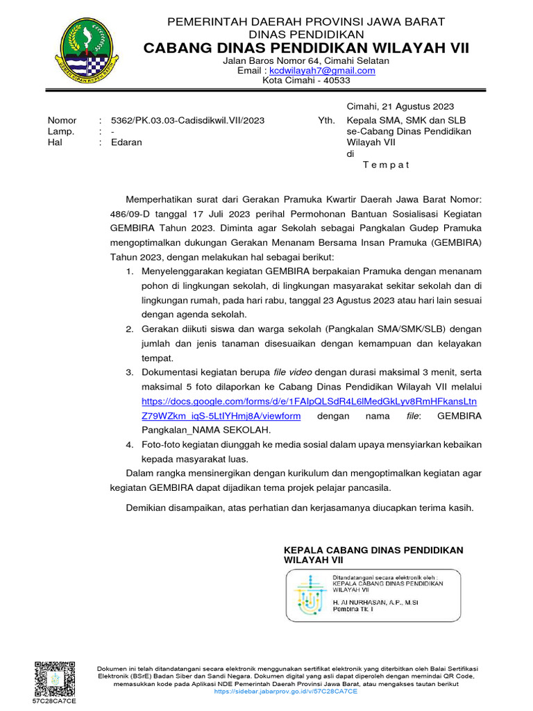 5362 Edaran 21082023 042914 Signed | PDF