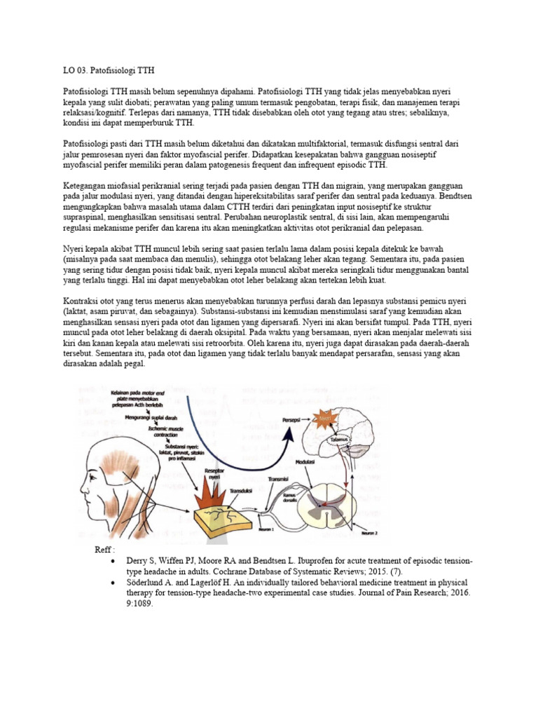 LO 03. Patofisiologi TTH | PDF