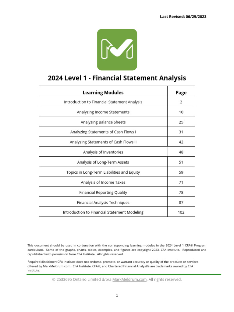 2024 L1 Fsa | PDF | Goodwill (Accounting) | Fair Value