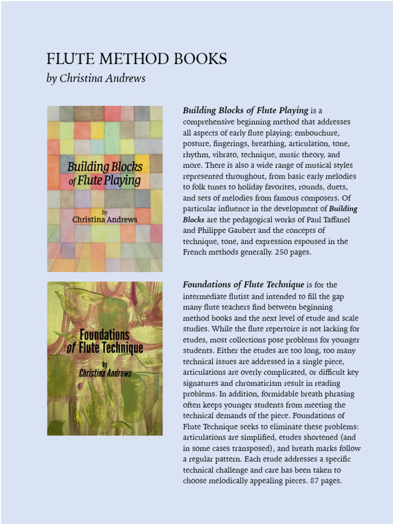 Flute Method - OCTOBER SALE | PDF | Performing Arts | Musicology