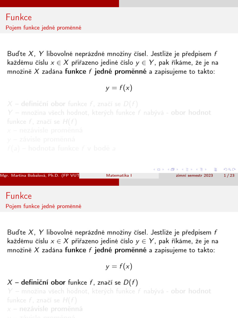 Prednaska5 Funkce Poznamky | PDF