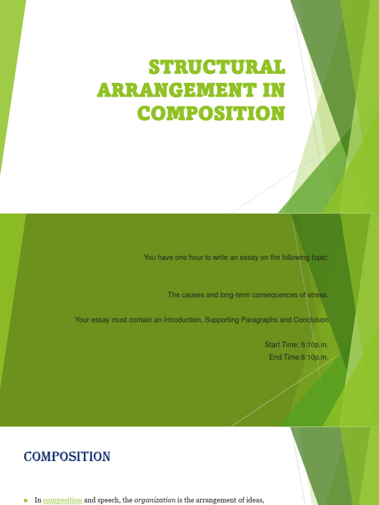 Structural Arrangement in Composition | PDF | Essays | Verb