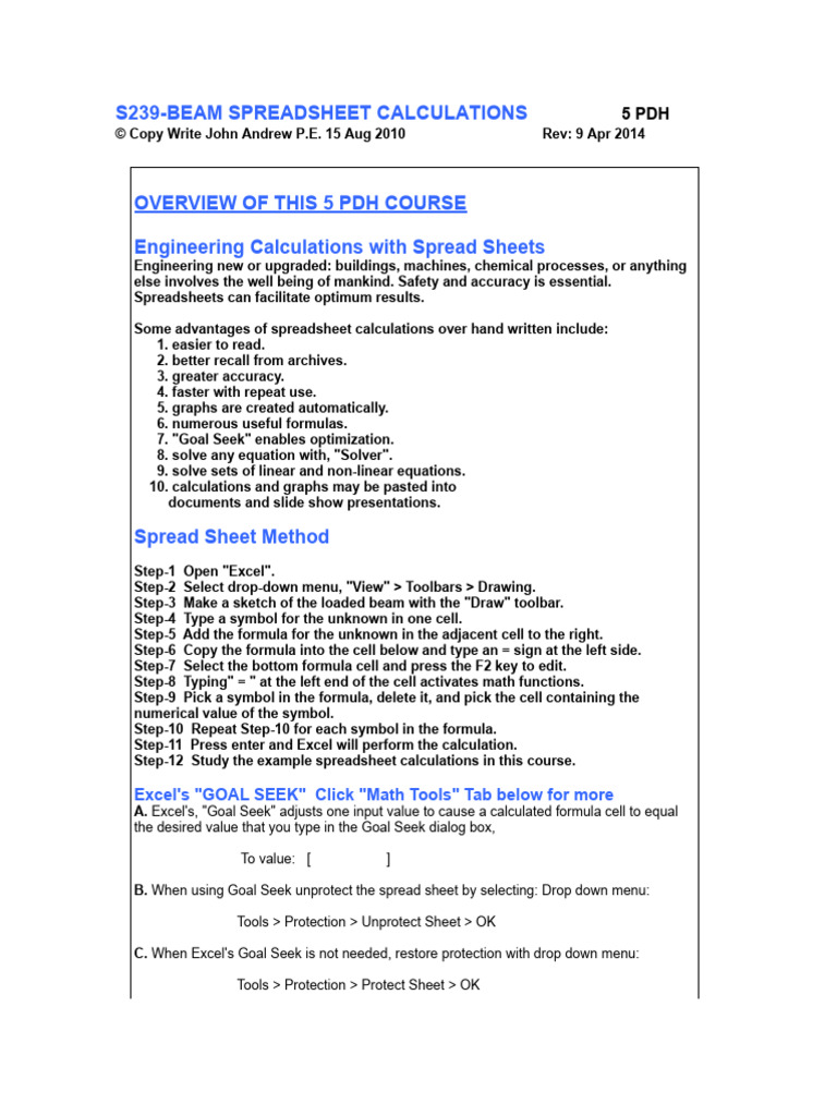 Steel Calculation | PDF | Beam (Structure) | Young's Modulus