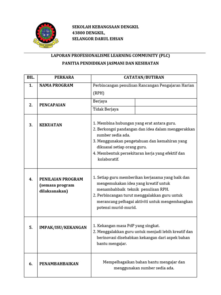 Laporan PLC PJPK | PDF