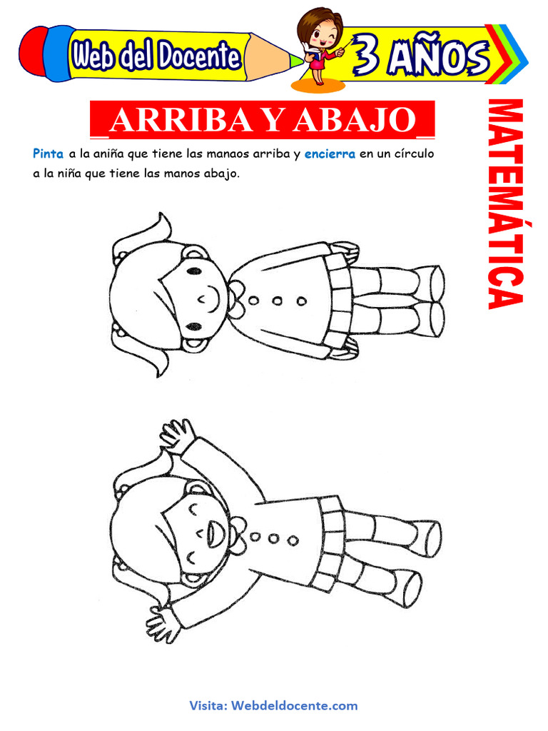 Noción de Arriba y Abajo para Niños de 3 Años | PDF
