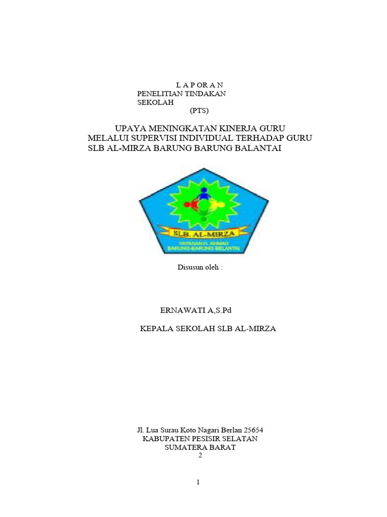 Supervisi Individual Tingkatkan Kinerja Guru SLB | PDF