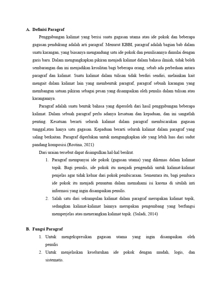 Definisi Paragraf | PDF