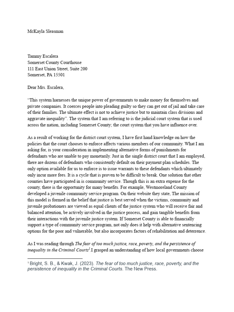 Sleasman-Social Justice Letter-La 400 45 | PDF | Poverty & Homelessness ...