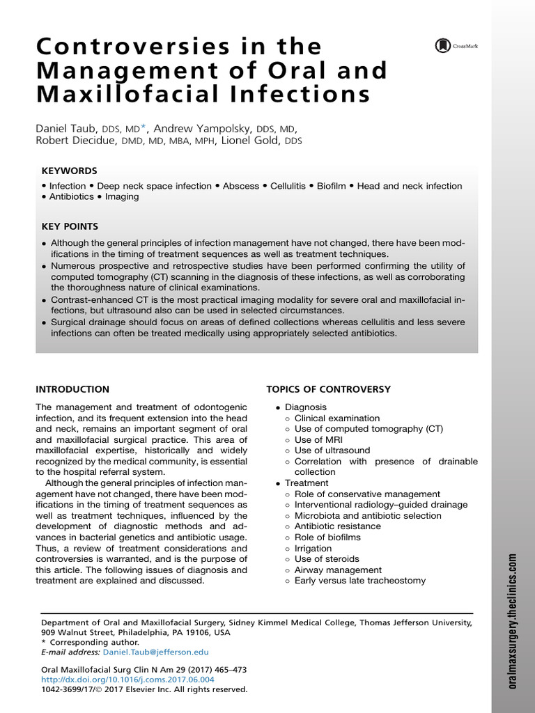 Controversias en Infecciones en CMF | PDF | Medical Imaging | Magnetic ...