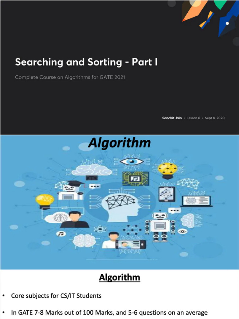 Lesson 06-Searching and Sorting - Part I | PDF