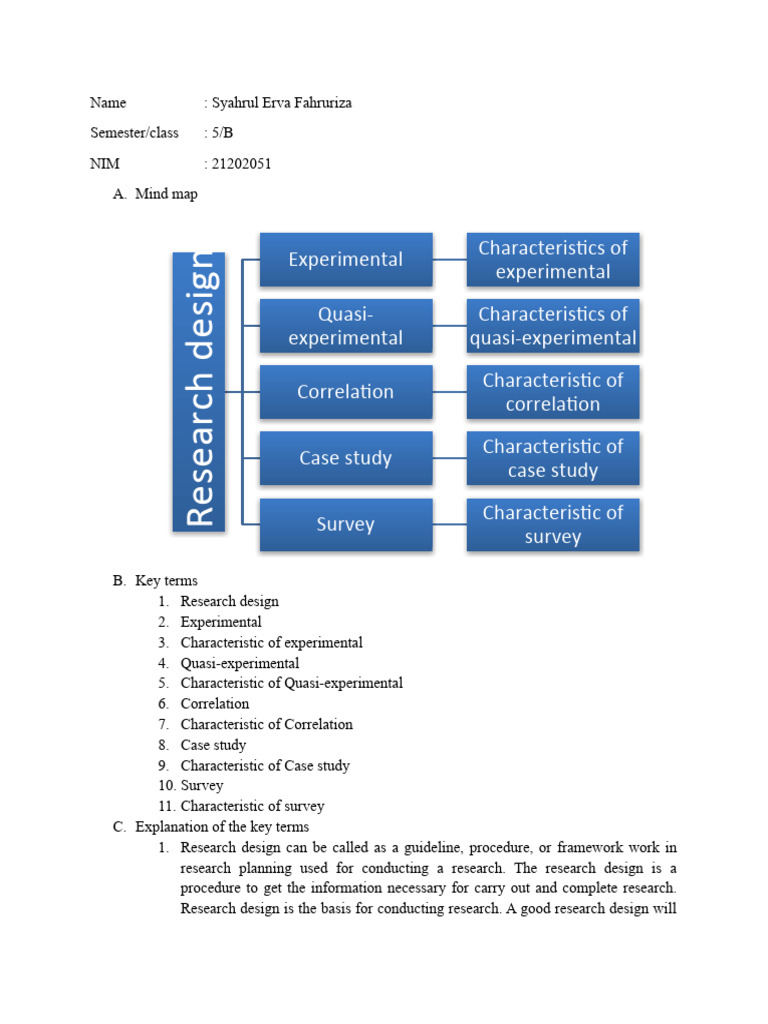 Research Design: Types & Characteristics | PDF | Survey Methodology ...