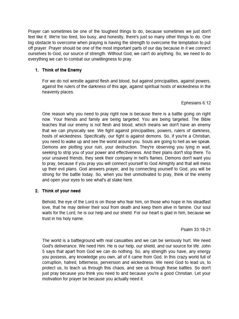 How To Pray | PDF | Forgiveness | Prayer