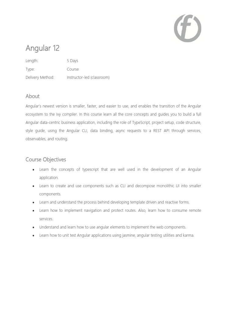 Angular 12 | PDF Angular 12 | PDF