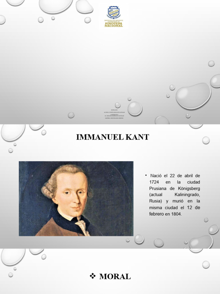 Immanuel Kant | PDF | Immanuel Kant | Moralidad