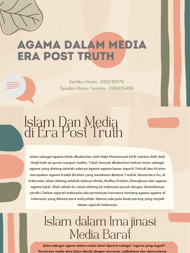 Islam dan Media di Era Post-Truth | PDF | Agama & Spiritualitas