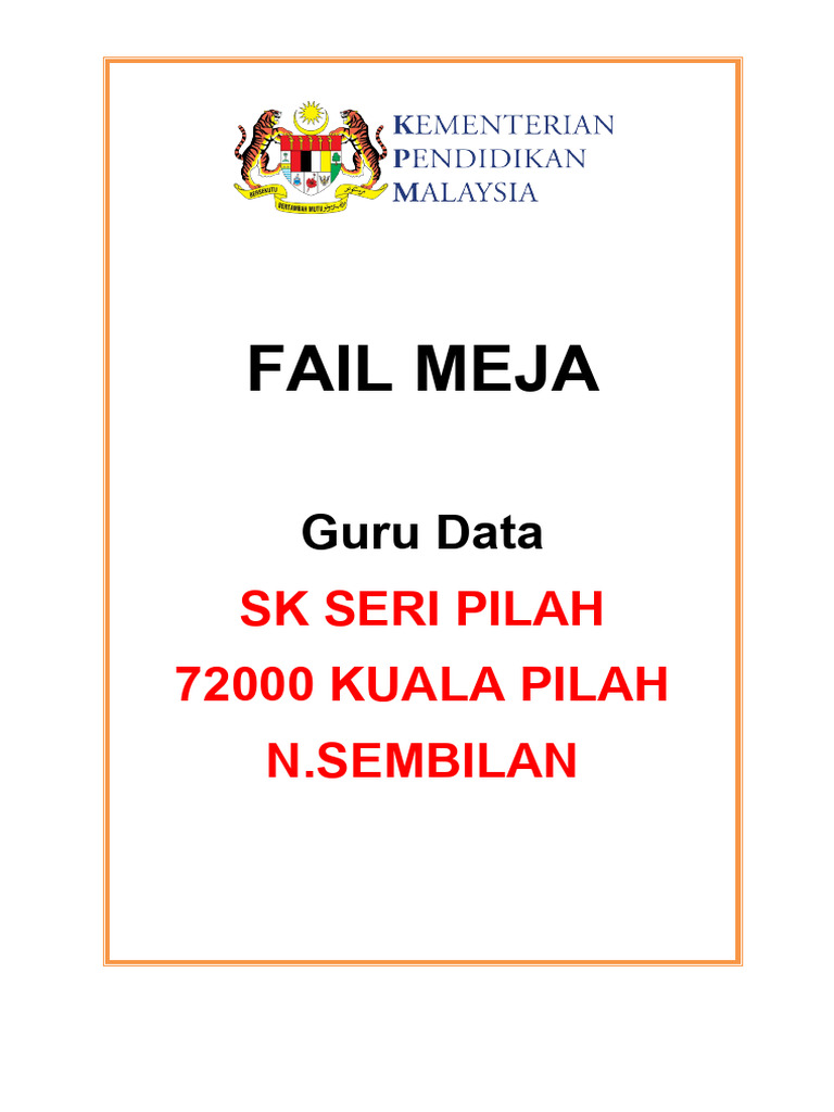 Fail Meja Guru Data 2017 | PDF