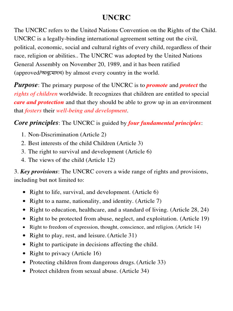 UNCRC Me | PDF