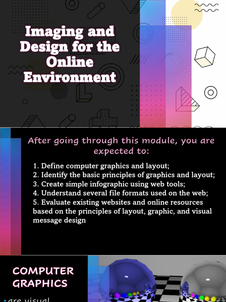 Imaging and Design For Online Environment | PDF | Communication Design ...