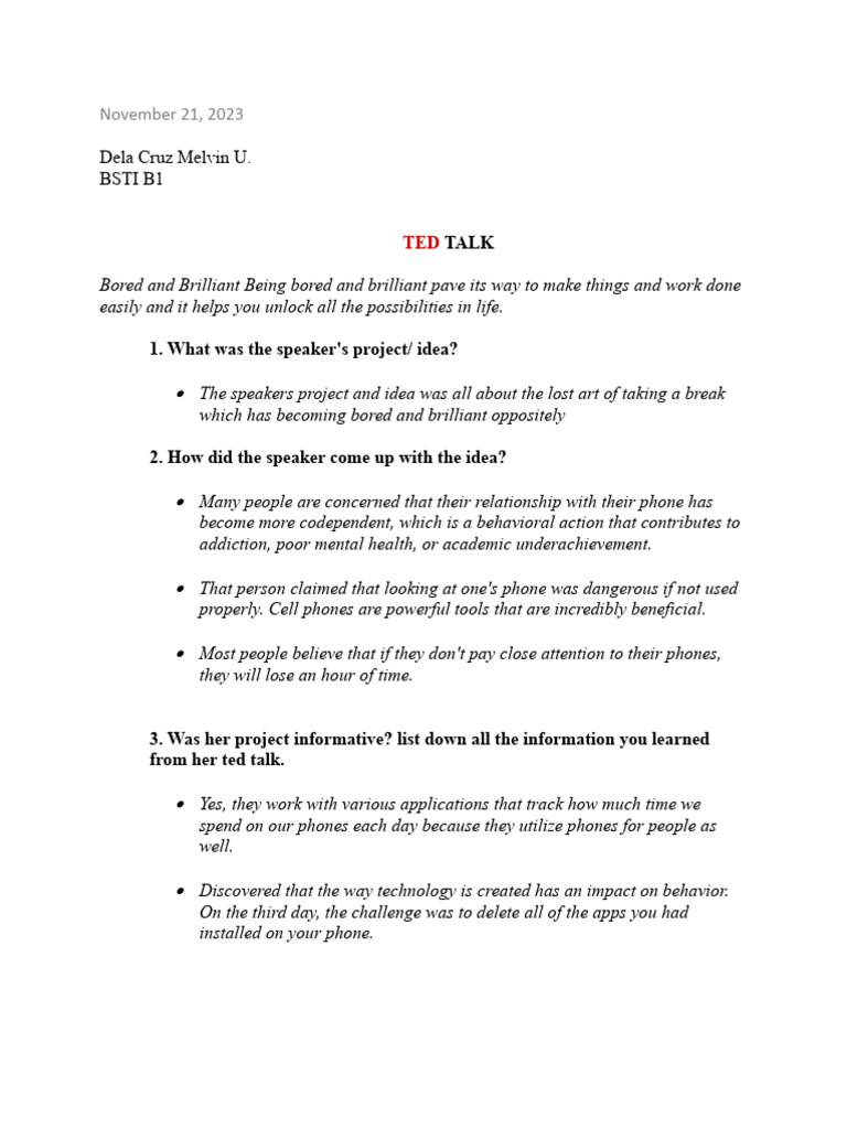 Ted Talk | PDF | Social Media | Popular Culture & Media Studies